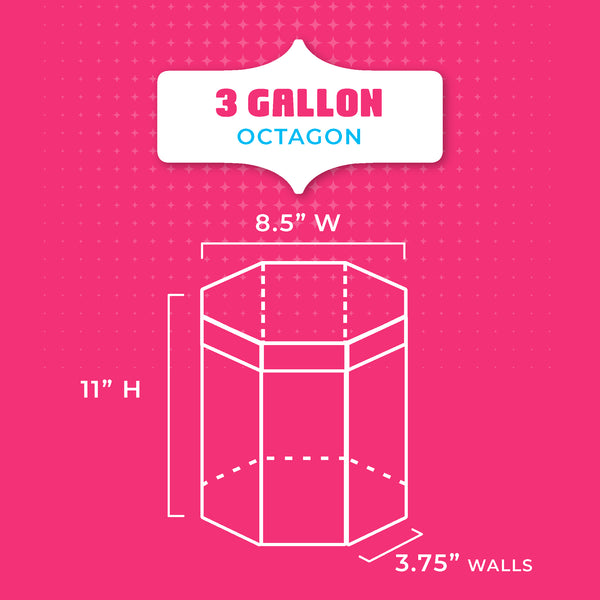 3 Gallon Octagon Container* – Rapamar Container Company