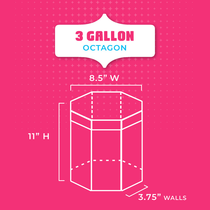 3 Gallon Octagon Container* – Rapamar Container Company